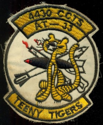 USAF 4430 CCTS AT-33 Teeny Tigers Combat Crew Training SQ Vietnam Patch ...