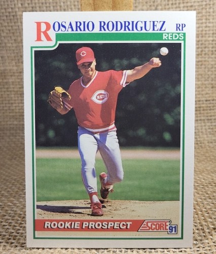 1991 Score Rosario Rodriguez Rookie Prospect RC Baseball Card #373 Reds ...