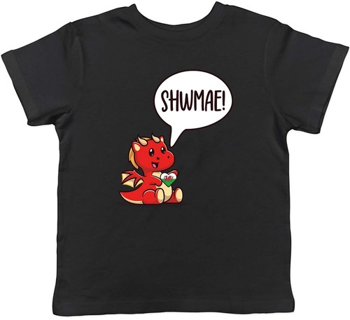 Shwmae Sumae Day Kids T-Shirt Love Welsh Wales Dragon Childrens Boys ...