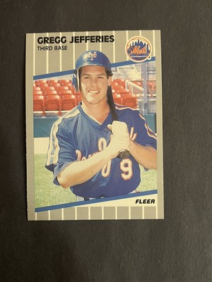 GREGG JEFFERIES 1989 Fleer #38 Rookie RC New York Mets FREE SHIPPING | eBay