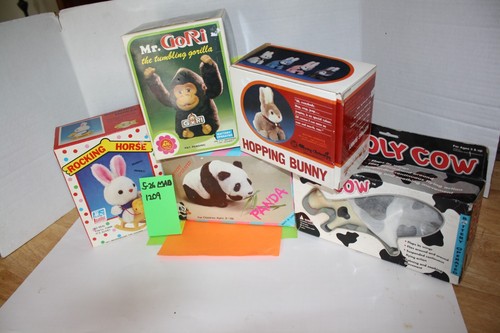 Vintage Battery Operated Toys- YOU fix them! Cow, Panda, gorilla, horse ...