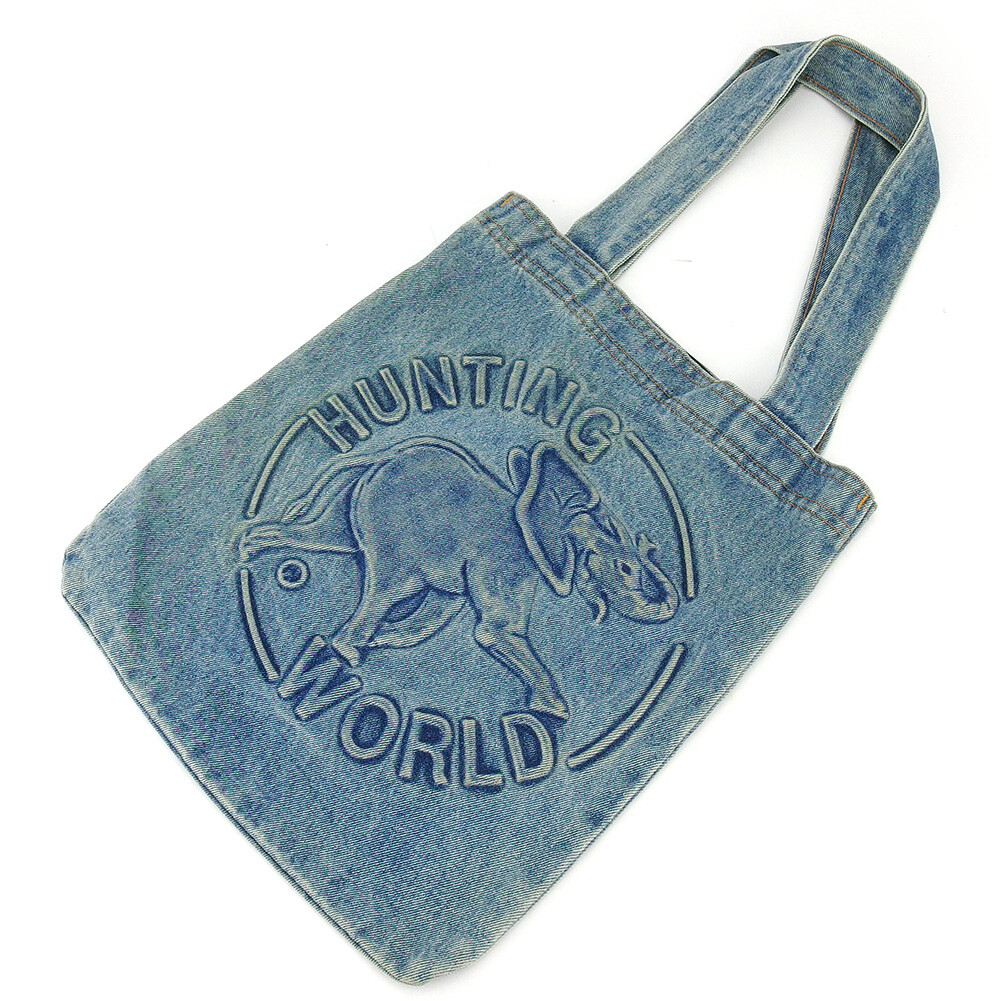 HUNTING WORLD Tote Bags Denim denim canvas Authentic used C3853 | eBay