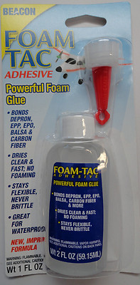 Beacon Foam-Tac 2oz Foam Adhesive Glue - Great for EPP EPO Depron ...