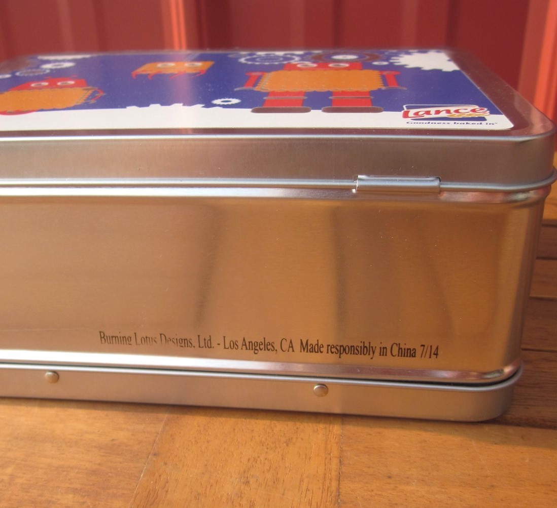 LANCE Snack Foods robot lunchbox 2000s alien crackers Captain's Wafers ...