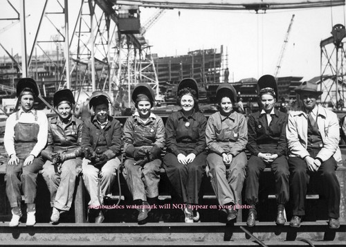 Rosie the Riveter PHOTO World War 2 Women Welders Ship Builders Girl ...
