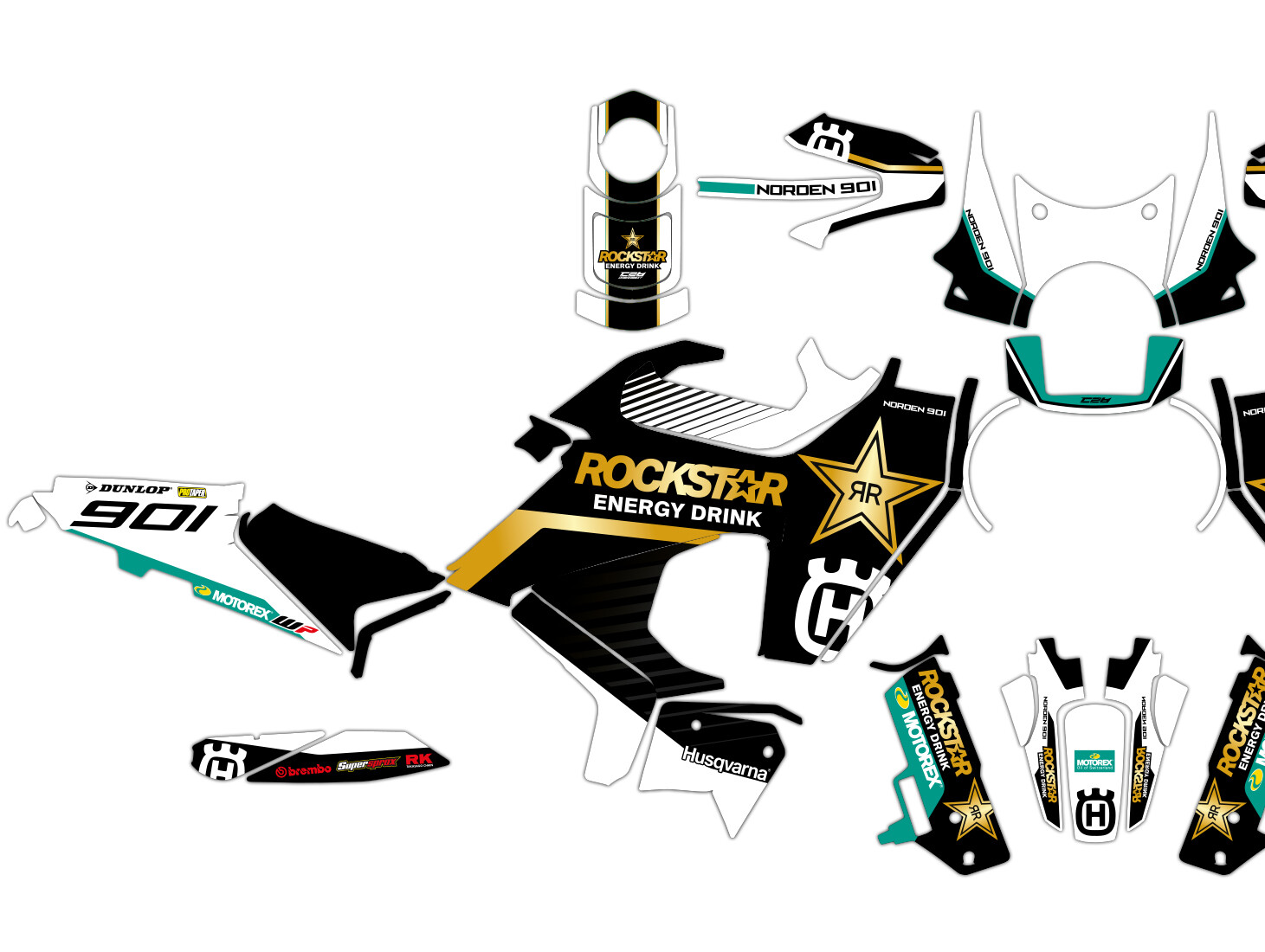 Full Graphic kit for 901 NORDEN Decal Sticker (RS) | eBay