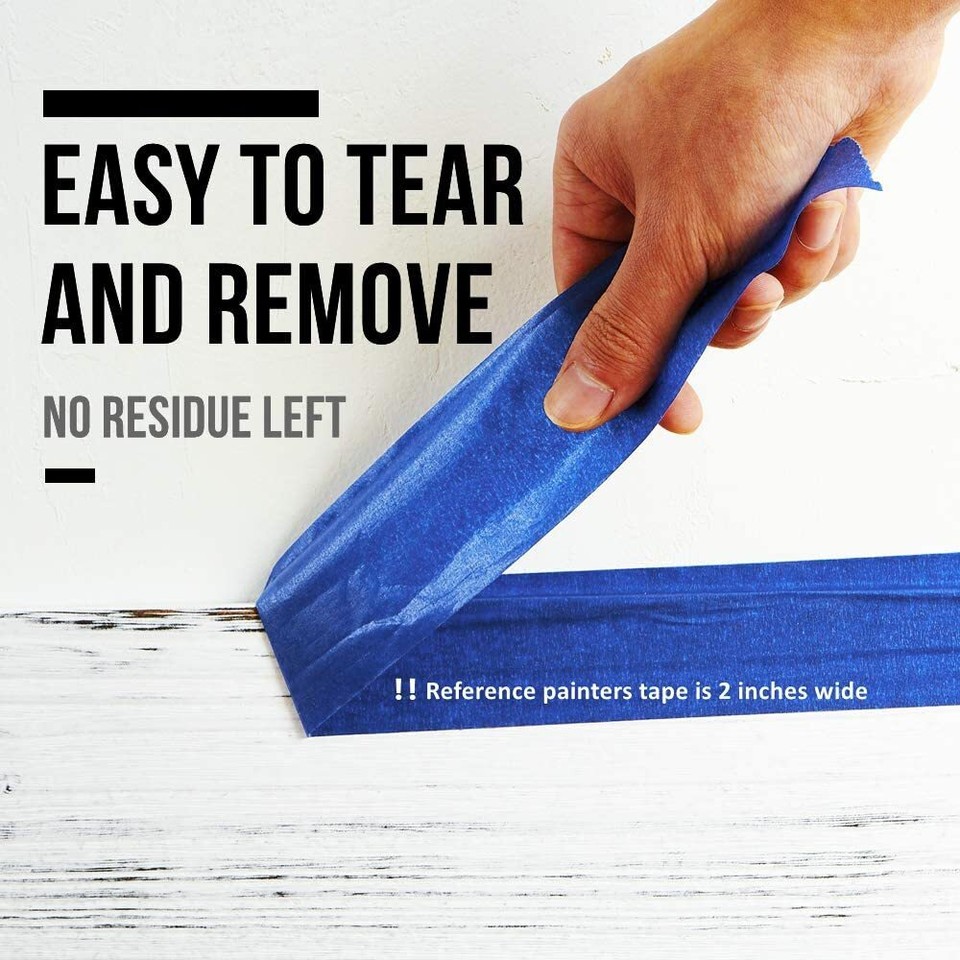 MAKING TAPE BLUE 25MM 50MM X 50M GENERAL PURPOSE DECORATING EASY TEAR ...