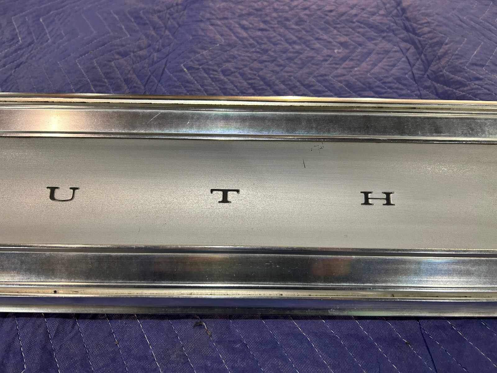 1967 Plymouth Belvedere Satellite Tail Panel Finish Trunk Lid Trim ...