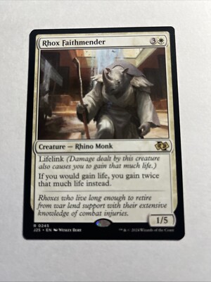 Rhox Faithmender - Foundations Jumpstart MTG Plus Bonus Card!!! | eBay