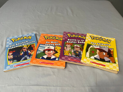 Lot of 4 Pokemon Scholastic Paperback Books | eBay