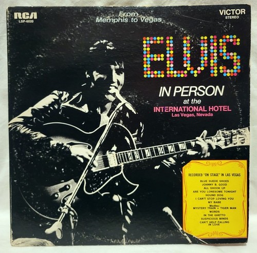 Elvis Presley From Memphis to Vegas LSP- 6020 Tan Label | eBay