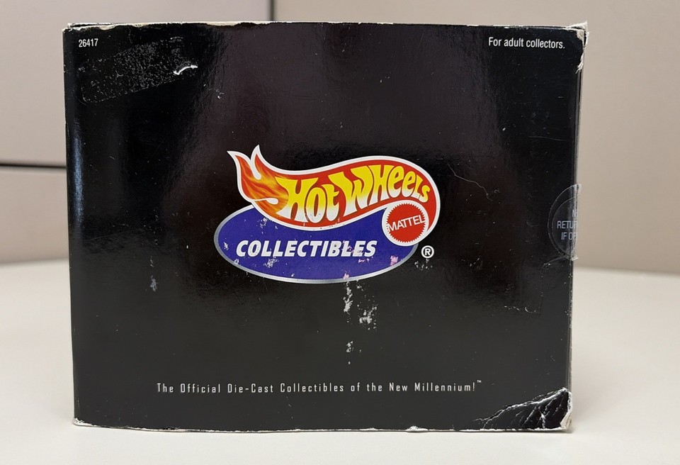 NIB Hot Wheels 26417 1950 Merc Woodie Red Diecast Model Car 1/18 Scale ...