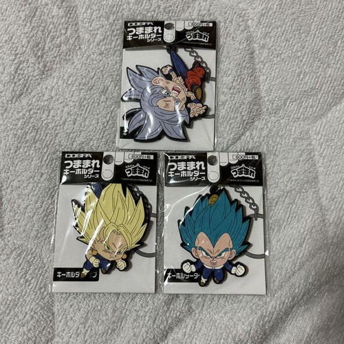 Dragon Ball Super Tsummamare Keychain Set Vegito UI Goku Blue Vegeta 3 ...