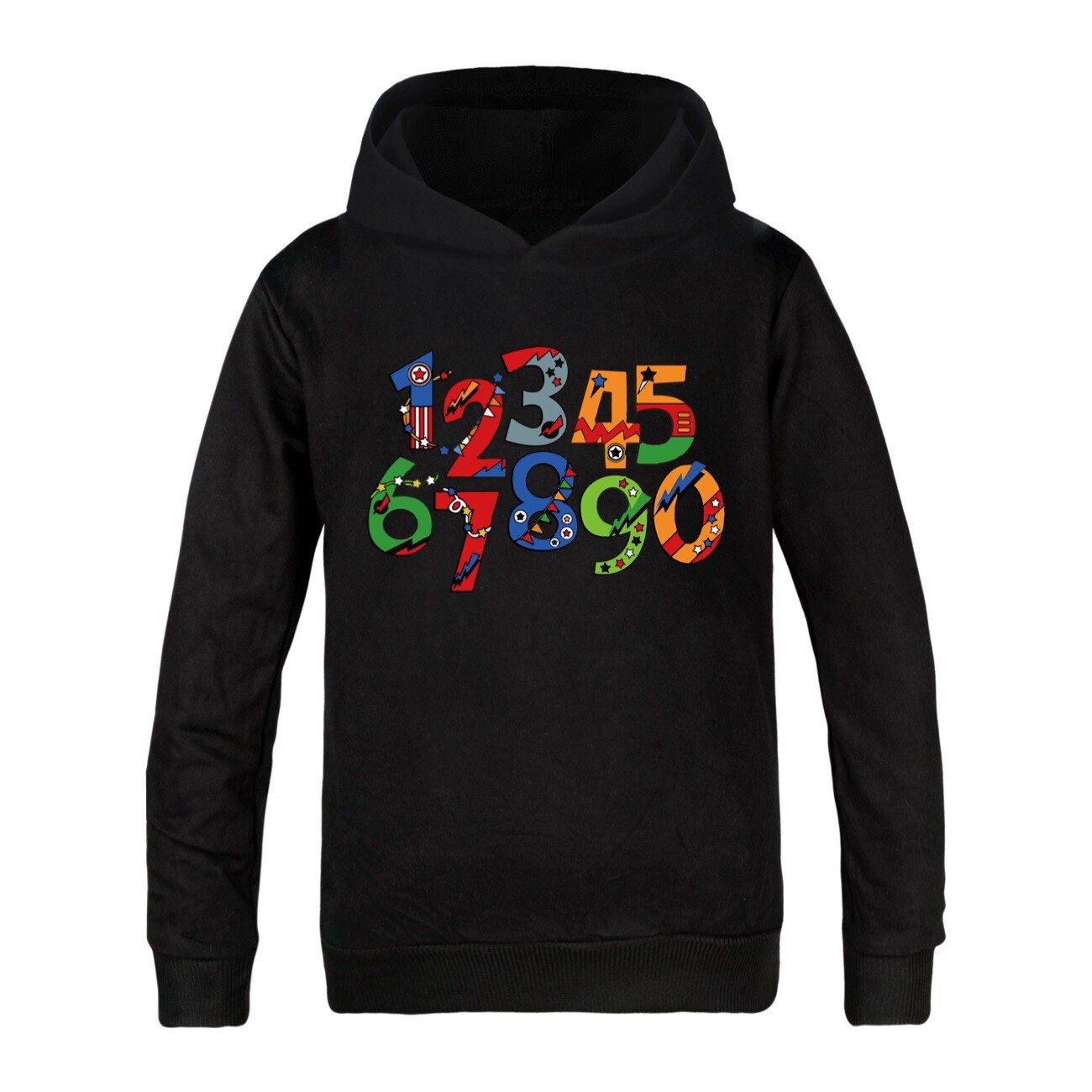 Numbers Maths Day Kids Unisex Hoodies Hoody Tops Sweatshirt Long Sleeve ...