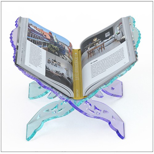 Scripture Book Stand Mold Handmade Reading Eid Mubarak Book Shelf ...