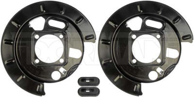 Dorman 2 Piece Rear Disc Brake Backing Plate Pair for Chevy GMC Pickup ...