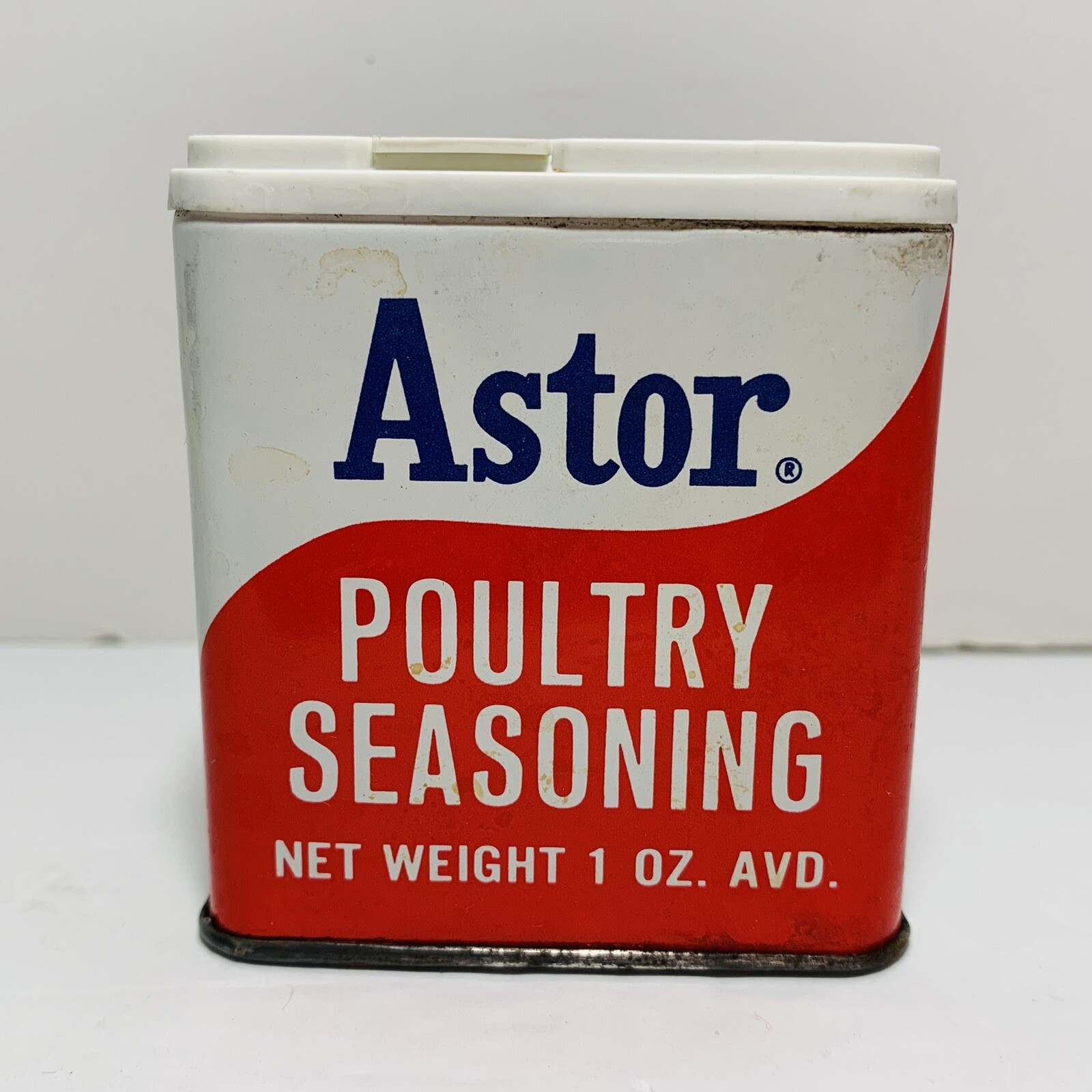 Vintage ASTOR Poultry Seasoning Spice Tin, NO UPC, Jacksonville FL, USA ...
