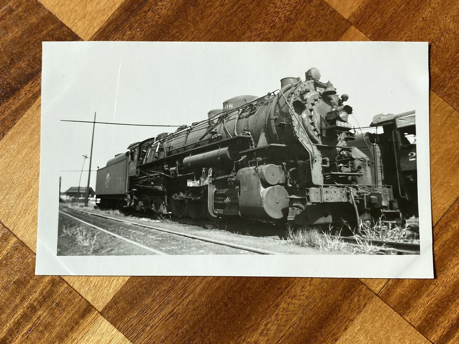 Chicago North Western Railroad Steam Engine Locomotive 2808 Vintage ...
