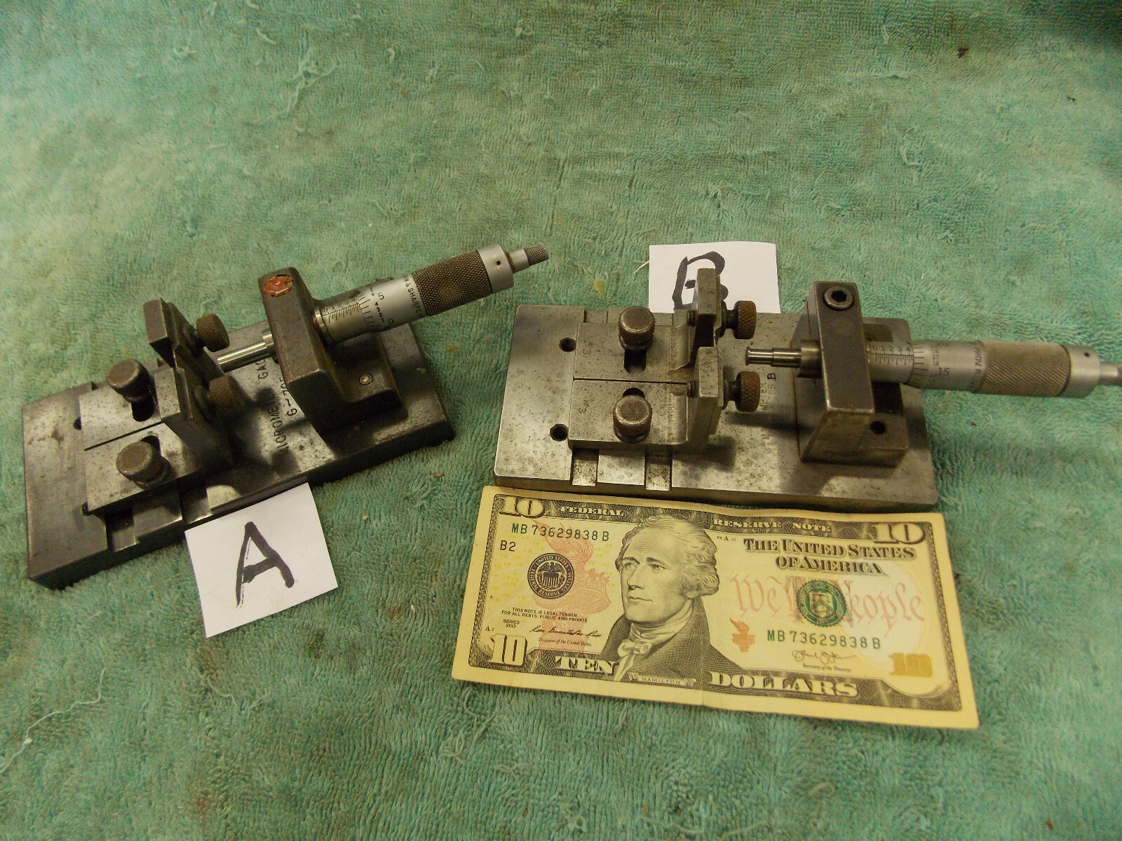 Swedish Gage Co Micrometer Adjustable Fixture G-705 Brown and Sharp 0-1 ...