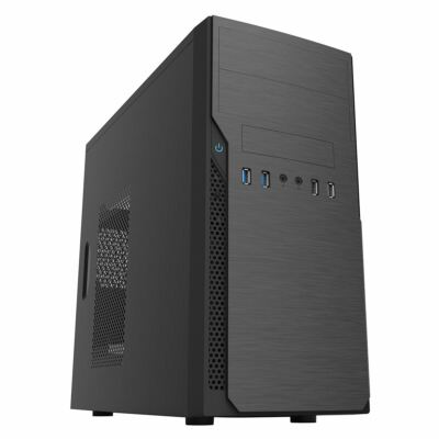 CIT Classic Black Micro ATX Computer PC Case mATX With 80mm Rear Fan ...