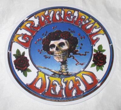 Grateful Dead Skull & Roses Round Sticker Decal Rock | eBay