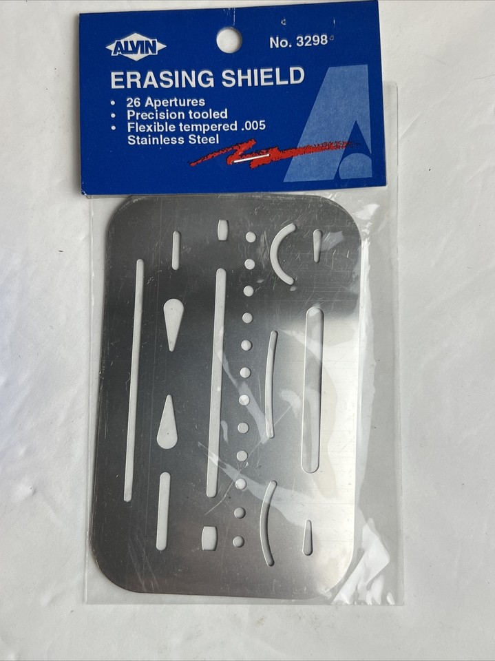 Alvin Drafting Tape 3/4x10yd and Erasing Shield 3298New Old Stock | eBay