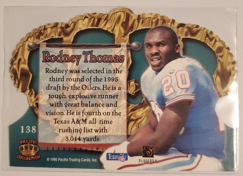 1995 Pacific Crown Royale - #138 Rodney Thomas (RC) for sale online | eBay