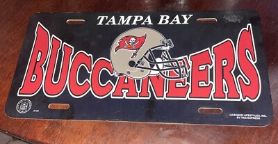 Tampa Bay Buccaneers License Plate, NFL Plastic Sign Wall Hanging | eBay
