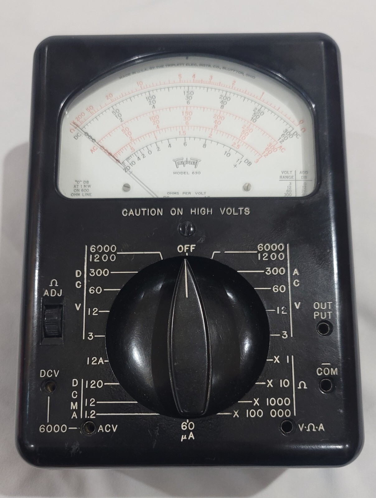Vintage Triplett Model 630-PL Milliammeter Type 4 OHM meter | eBay