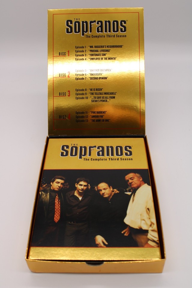 The Sopranos Complete 3rd Season (4 Disc) DVD Box Set Complete (2001) | eBay