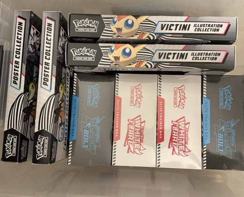 Pokemon Black Bolt White Flare - FACTORY SEALED LOT | eBay