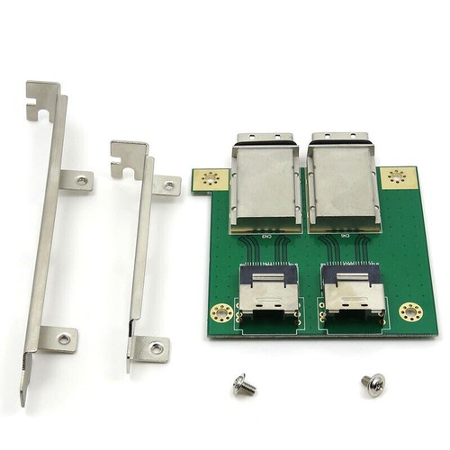 2 port Internal SFF-8087 to External 8088 PCI mini SAS 26P Adapter SAS ...
