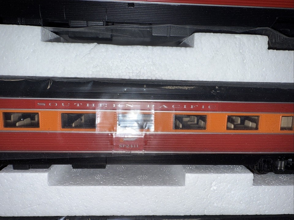 American Models Budd Southern Pacific Hi-rail 4 Car Set NIB #2955 #2411 ...