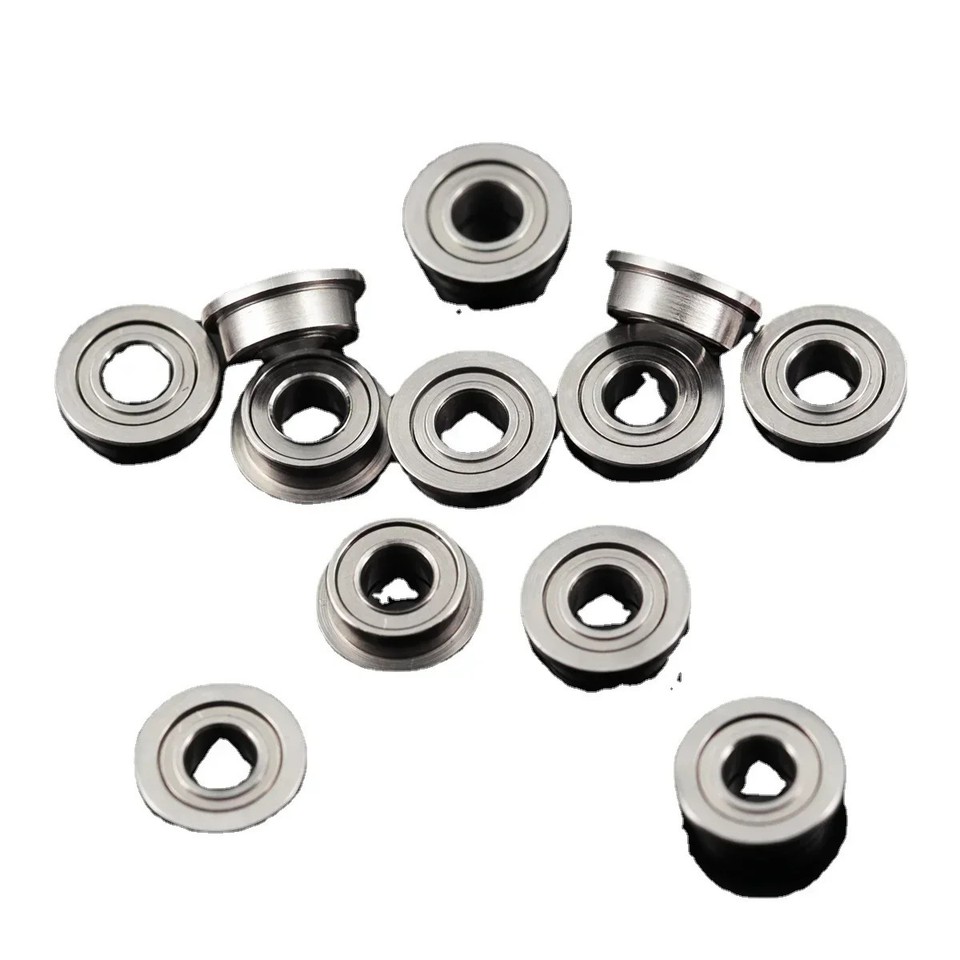 10pc MF52ZZ MF63ZZ MF148ZZ Miniature Flange Bearing Thin Wall Metal ...