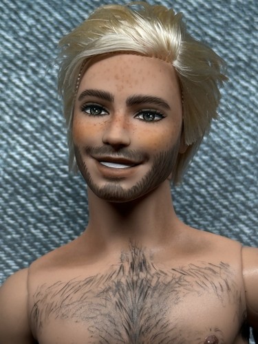 CUSTOM OOAK BARBIE KEN DOLL REPAINT ART 12” | eBay