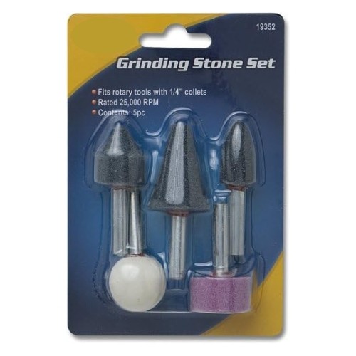 Titan 19352 Grinding Stone Set, 5-Piece Assorted Shapes, Ideal for ...
