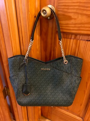 Michael Kors Ket Set Large Green Tote | eBay