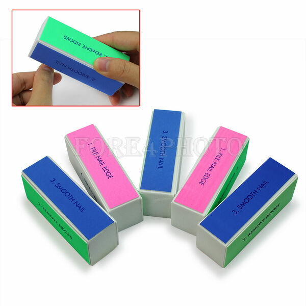 Manicur Tools Practical Grinding 5PCs Buffer Block Nail File Polishing ...