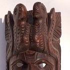 Guatemalan hand carving Wood Mask Mayan folks art Kukulkan chief ...