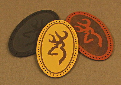 Leather sew on Browning patch | eBay