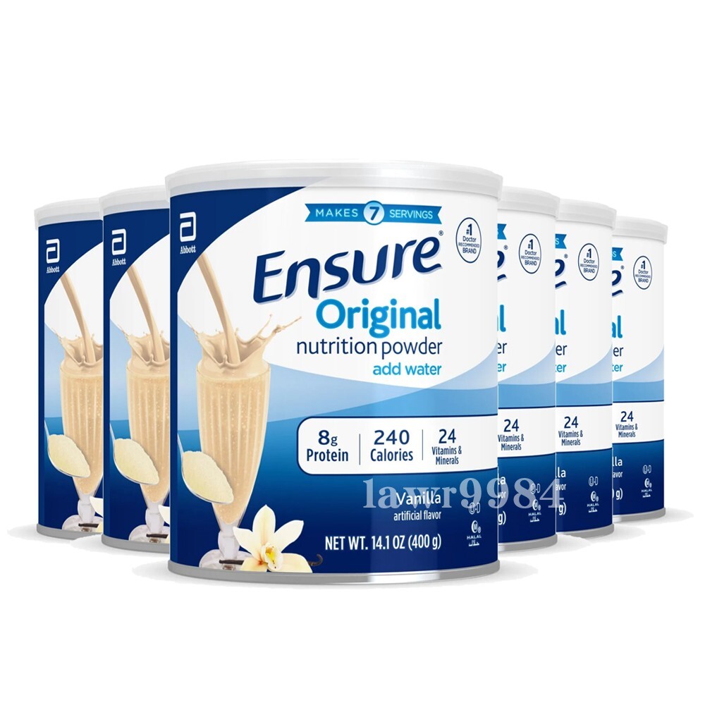 Ensure Original Nutrition Powder Vanilla 14.1 oz 6-cans EXP 12/25 ...