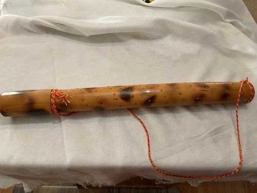 Vintage Rain Maker Bamboo Stick Music Shaker 21" Instrument Educational ...