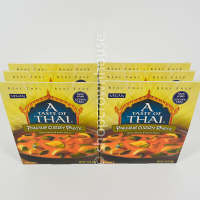 6 boxes A Taste of Thai PANANG CURRY PASTE 1.75 oz Gluten Free Vegan 03 ...