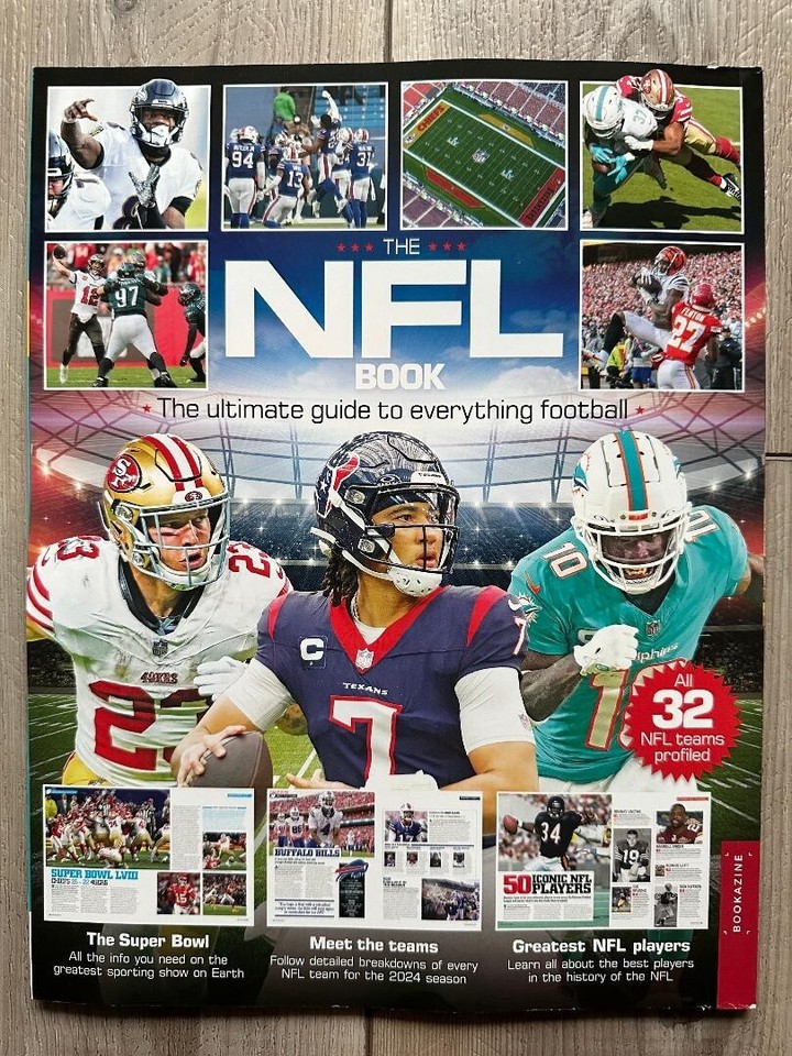2024 The NFL BOOK 146 Pgs Ultimate GUIDE TO FOOTBALL Patrick Mahomes ...