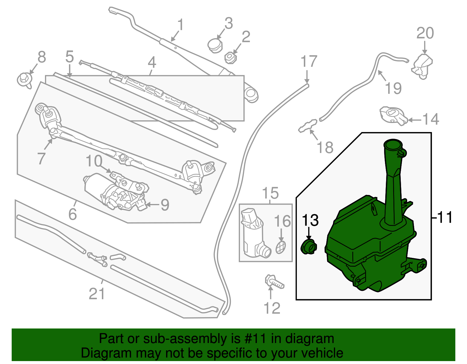 Genuine Kia Washer Reservoir 98620-1M100 | eBay