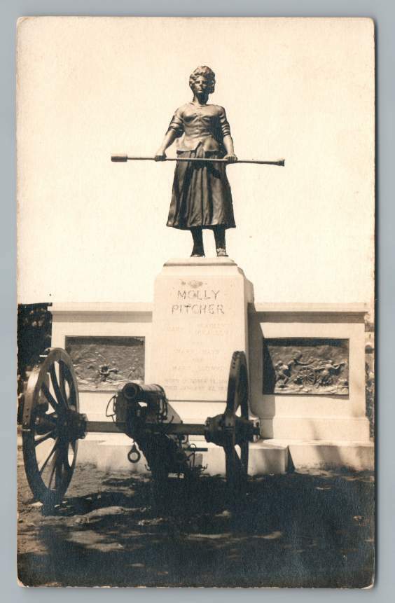 Molly Pitcher Statue Monument RPPC Carlisle PA Antique Pennsylvania ...