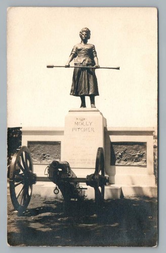Molly Pitcher Statue Monument RPPC Carlisle PA Antique Pennsylvania ...