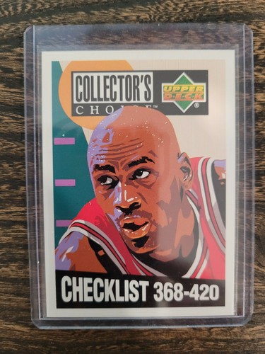 1994 COLLECTORS CHOICE MICHAEL JORDAN 420 CHECKLIST BASKETBALL CHICAGO ...