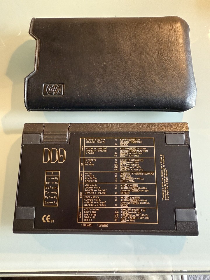 HP 12C Financial Calculator with Case and Batteries Tested & Working | eBay