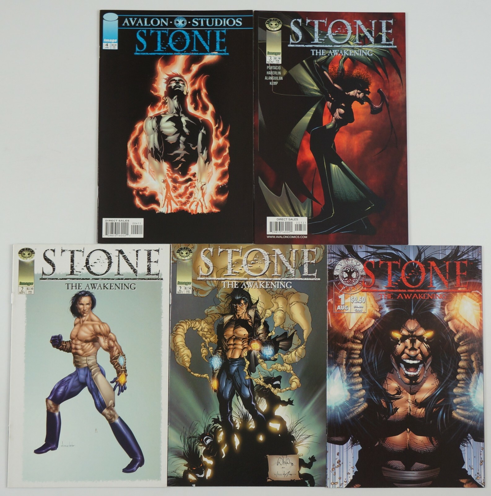 Stone: the Awakening #1-4 VF/NM complete series + variant - whilce ...